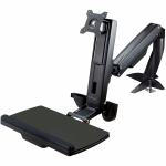 StarTech.com Wall Mounted Sit Stand Desk For Single Monitor up to 34in ...