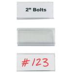 Wire Rac Snap On Label Holders 1 516 x 3 Clear Box Of 25 - Office Depot