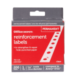 Avery Permanent Self Adhesive Reinforcement Labels White Pack Of 200 ...