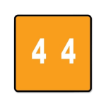 Smead DCC and DCCRN Color Coded Numeric Labels SMD67428 Number 1 12 W x ...