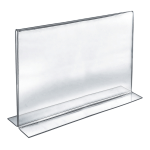 Azar Displays Acrylic Sign Holders With Adhesive Tape 14 x 8 12 Clear ...