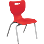 MooreCo Hierarchy Armless Chair 14 Seat Height Orange - Office Depot