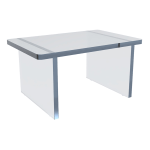 Azar Displays Deluxe Acrylic Monitor Riser Display 4 H x 11 34 W x 7 34 ...