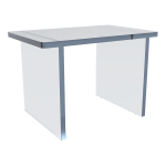 Azar Displays Deluxe Acrylic Monitor Riser Display 5 H x 11 34 W x 7 34 ...