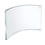 Azar Displays Curved Magnetic Acrylic Sign Holders 5 x 7 Clear Pack Of ...