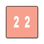 Smead DCC and DCCRN Color Coded Numeric Labels SMD67421 Number 1 12 W x ...