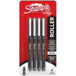 Sharpie Rollerball Pens Needle Point 0.5 mm Blue Ink Pack Of 4 - Office ...