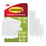 Command Picture Hanging Strips Variety Pack 8 Small Command Strips 12 ...