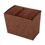 Globe Weis A Z High Quality Expanding File Letter Size Brown - Office Depot