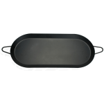 Brentwood BCM-2000 18" Carbon Steel Non-Stick Double Burner Comal ...