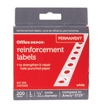 Office Depot Brand Permanent Self Adhesive Reinforcement Labels 14 ...