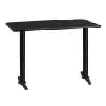 Flash Furniture Rectangular Laminate Table 31 316 H x 24 W x 30 D ...