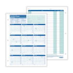 ComplyRight 2024 2025 Fiscal Attendance Calendar 8 12 x 11 Pack Of 50 ...