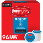 Community Coffee Keurig Single Serve K Cup Pods Breakfast Blend Medium ...