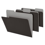 Office Depot Brand File Folders 13 Cut Letter Size Black Box Of 100 ...