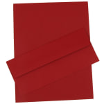 JAM Paper Business Stationery Set 8 12 x 11 Dark Red Set Of 50 Sheets ...