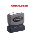 Xstamper COMPLETED Stamp 62percent Recycled 100000 Impressions Red ...