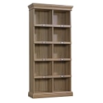 Sauder Barrister Lane Cubby Bookcase Tall Salt Oak - Office Depot