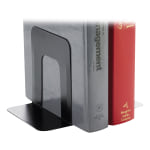 Business Source Heavy gauge Steel Standard Book Supports Black - Office ...
