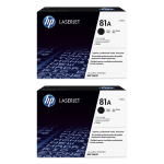 HP 81A Black Toner Cartridges Pack Of 2 CF281A - Office Depot