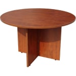 Boss Office Products 47 W Round Wood Conference Table Mocha - Office Depot