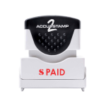ACCU STAMP2 Paid Stamp Shutter Pre Inked One Color PAID Stamp 12 x 1 58 ...