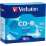 Verbatim AZO CD R 700MB 52X DataLifePlus with Branded Surface 10pk Slim ...