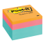 Post it Notes Memo Cubes 3 x 3 Aqua Wave Pack Of 1 Cube - Office Depot