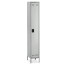 Safco Single Tier Two Tone Locker With Legs 78 H x 18 W x 12 D Gray ...