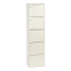 IRIS Yama 5 Door Shelf White - Office Depot